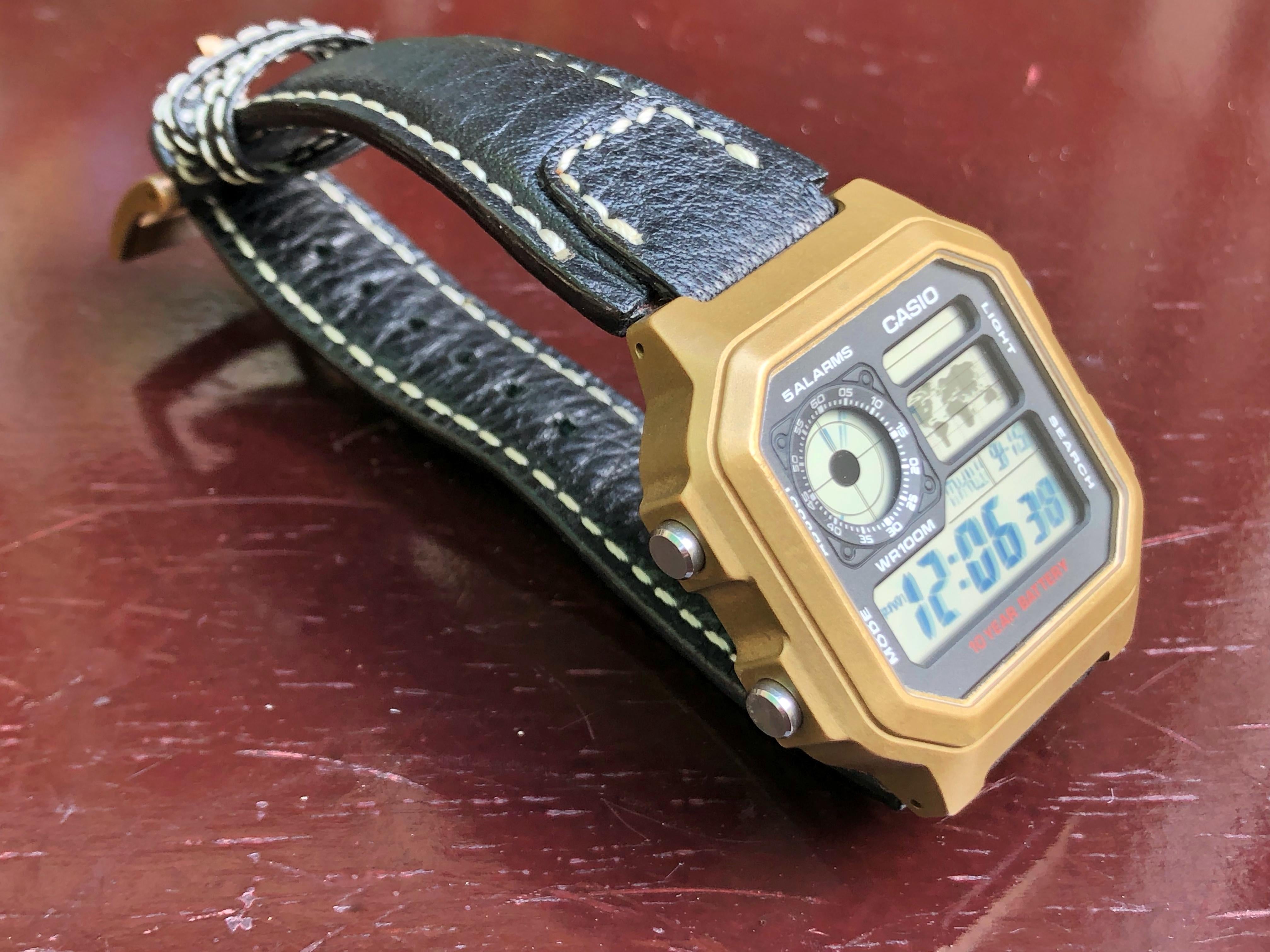BRONZE CASE and SAPPHIRE! Casio Worldtimer 10-YR Battery | WatchUSeek ...