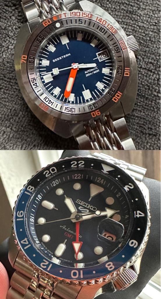 FS: Seestern Sub 300T Caribbean; Seiko 5 GMT Ref. SSK003 | WatchUSeek ...