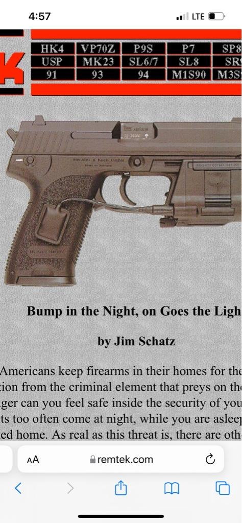 Streamlight TLR remote switch for USP | HKPRO Forums