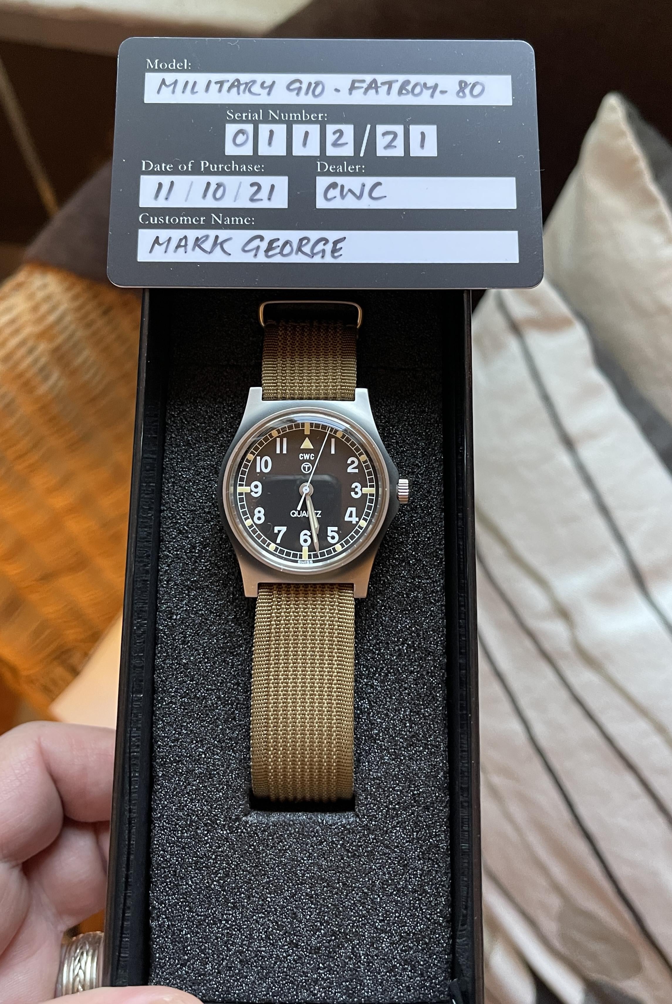 SOLD —-FS: CWC G10 FATBOY-80 WATCH | WatchUSeek Watch Forums