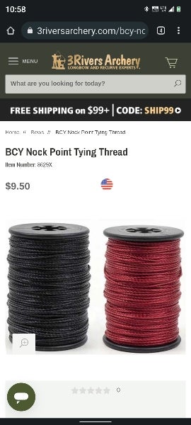 Thread for tying in nock sets | Archery Talk Forum