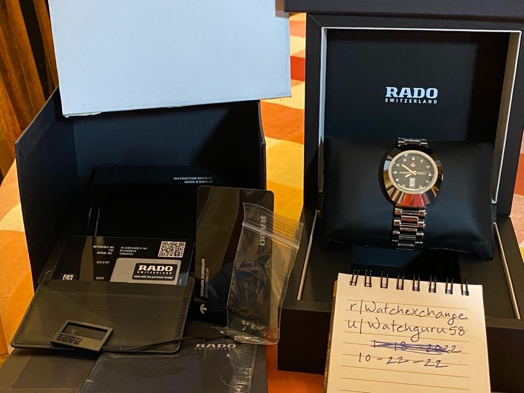 FS: **SOLD** RADO DiaStar Swiss Made Automatic Complete Set Excellent ...