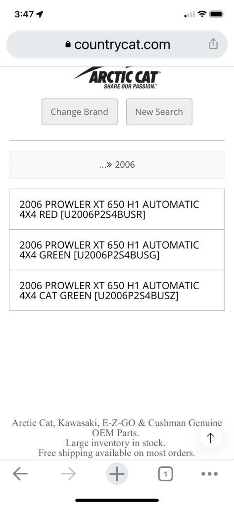 Help identifying correct model | Arctic Chat : Arctic Cat Forum