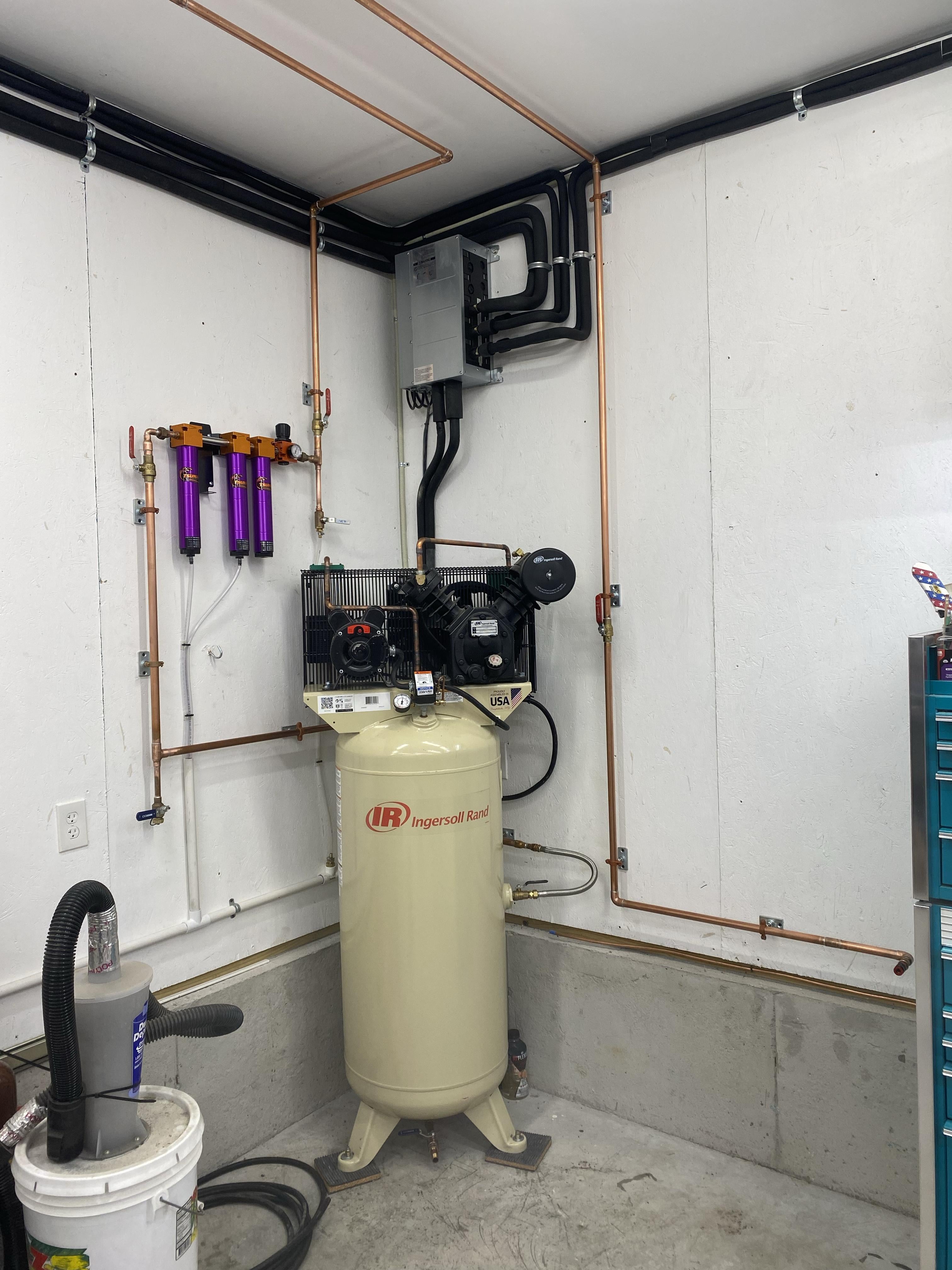 Air compressor install
