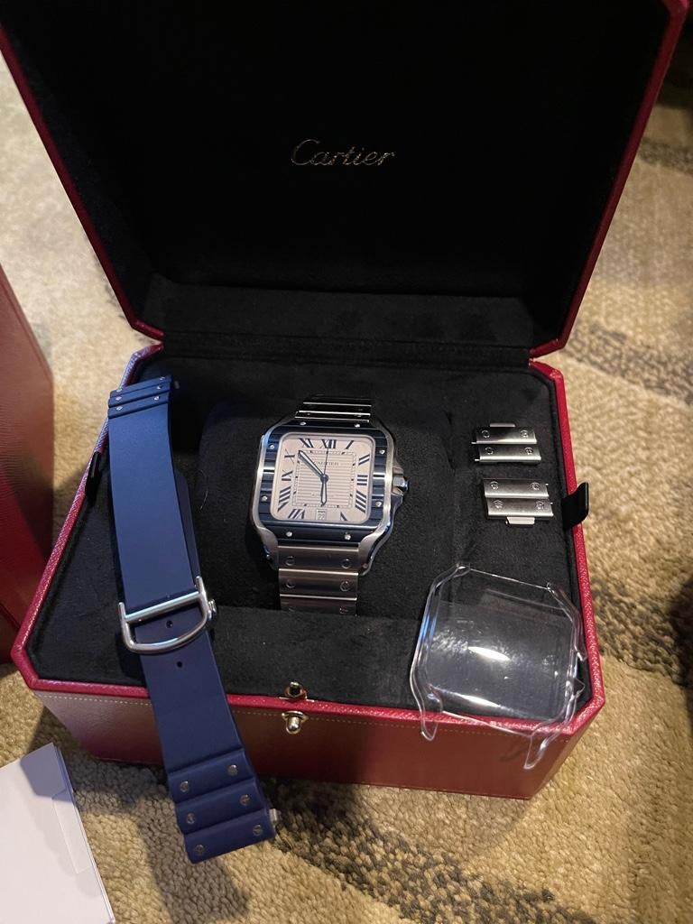 FS: Cartier Santos Large PVD Blue WSSA0047 | WatchUSeek Watch Forums