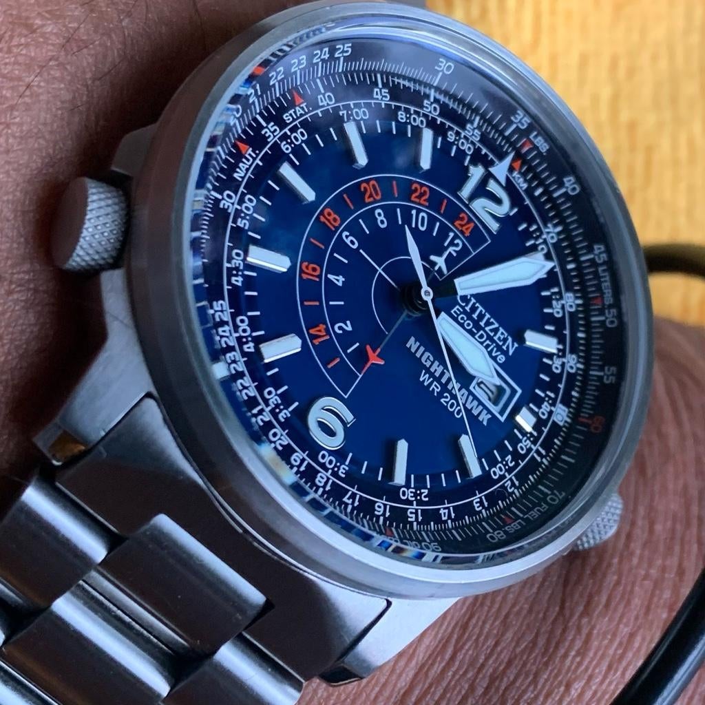 SOLD | Citizen Nighthawk Blue (very rare) 400.00 | WatchUSeek Watch Forums