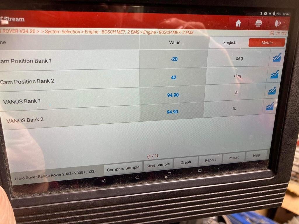 Cam position angle | Range Rovers Forum