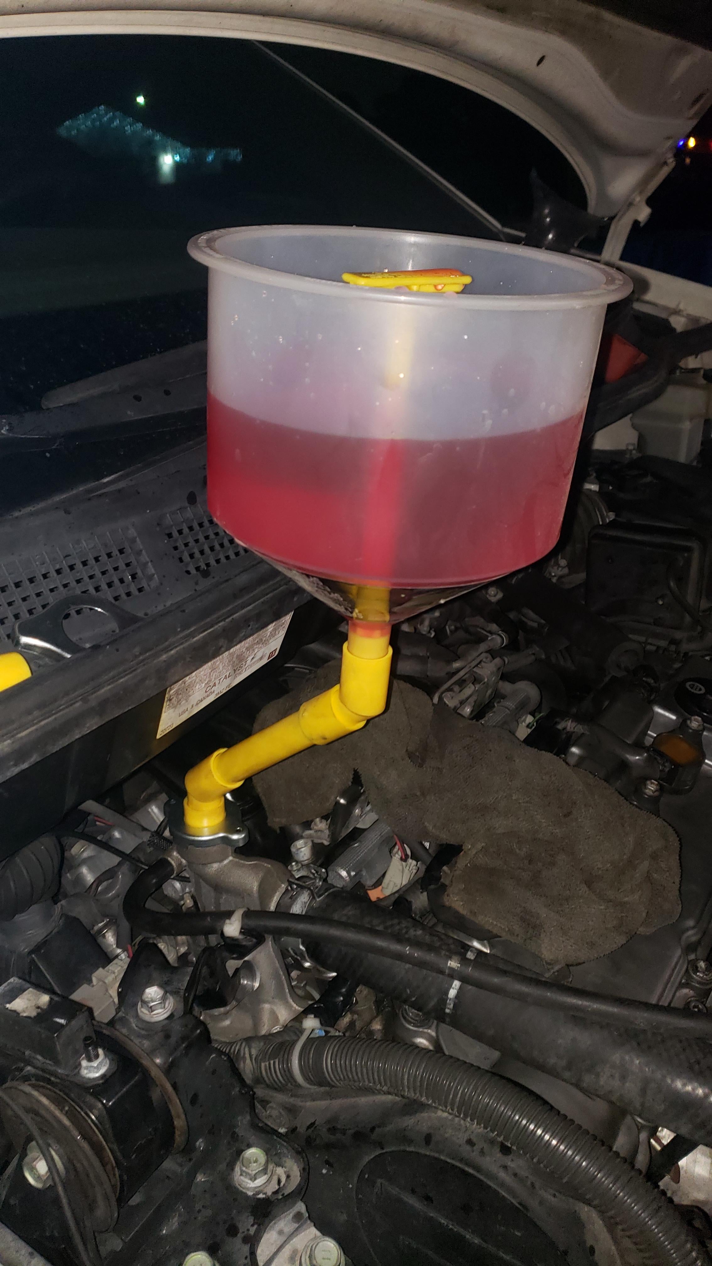 Coolant burping funnel for Sienna? | Toyota Sienna Forum - siennachat.com