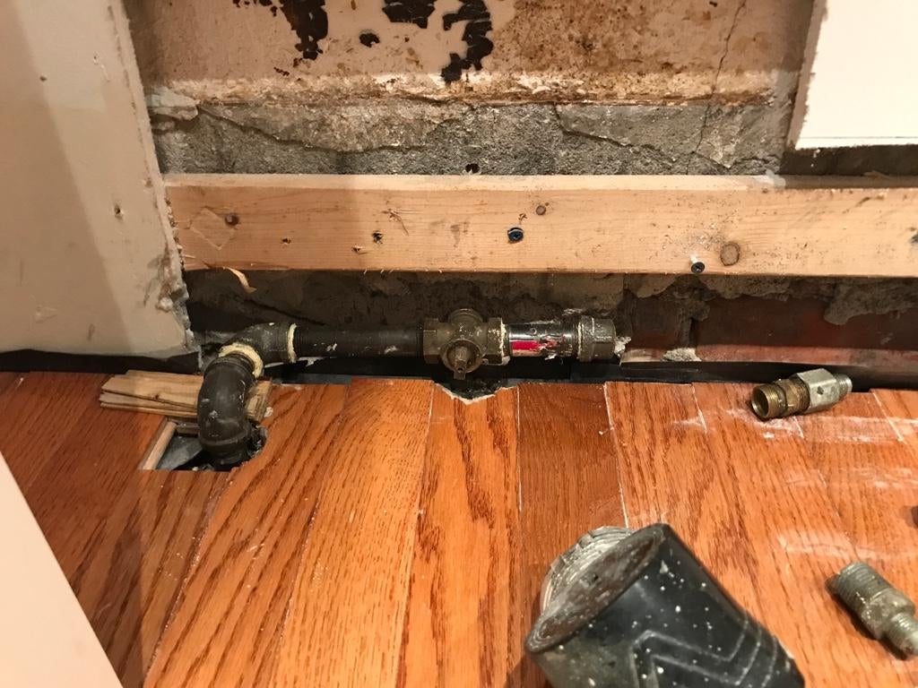 Range Gas valve: Standard location? | DIY Home Improvement Forum