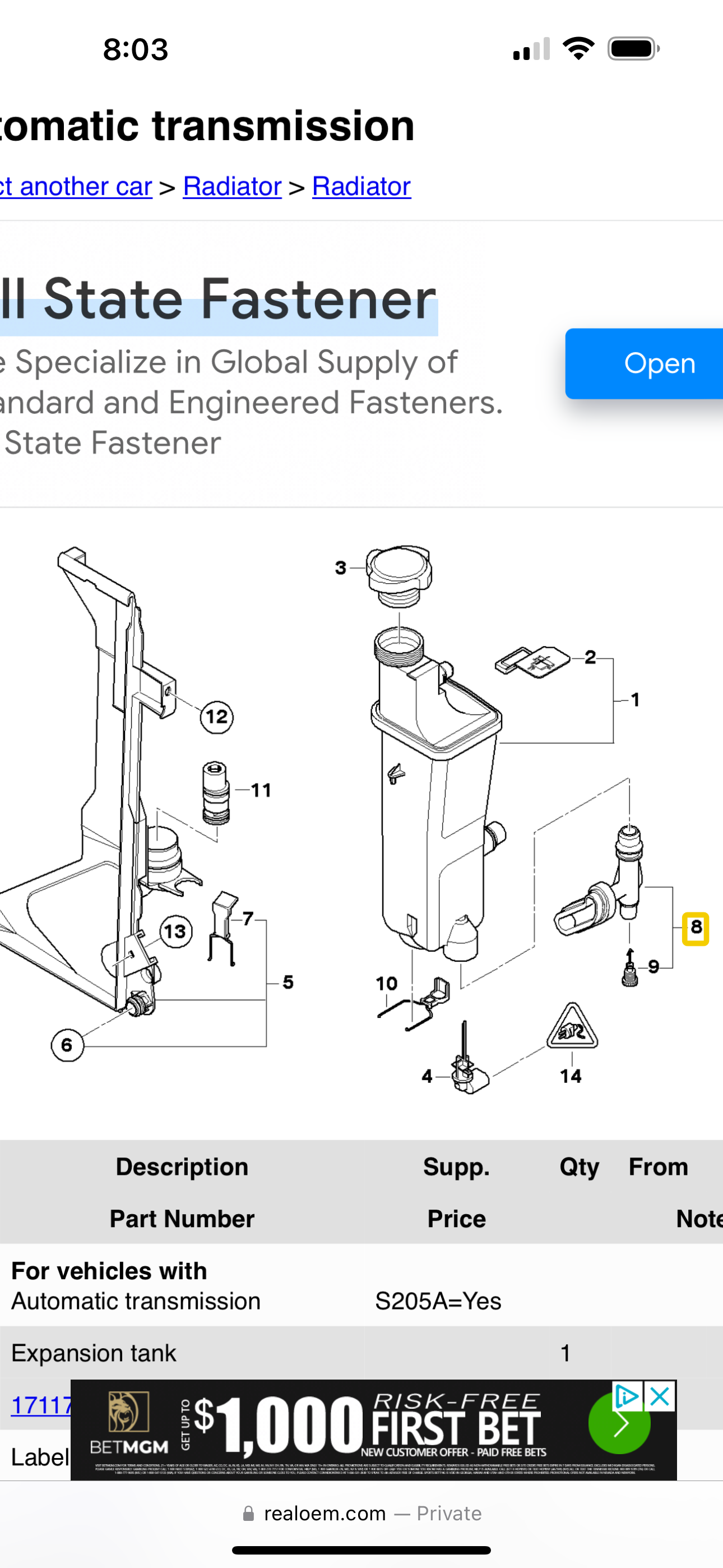 Expansion Tank lower hose replacement | BMW Forum - BimmerFest BMW Forums
