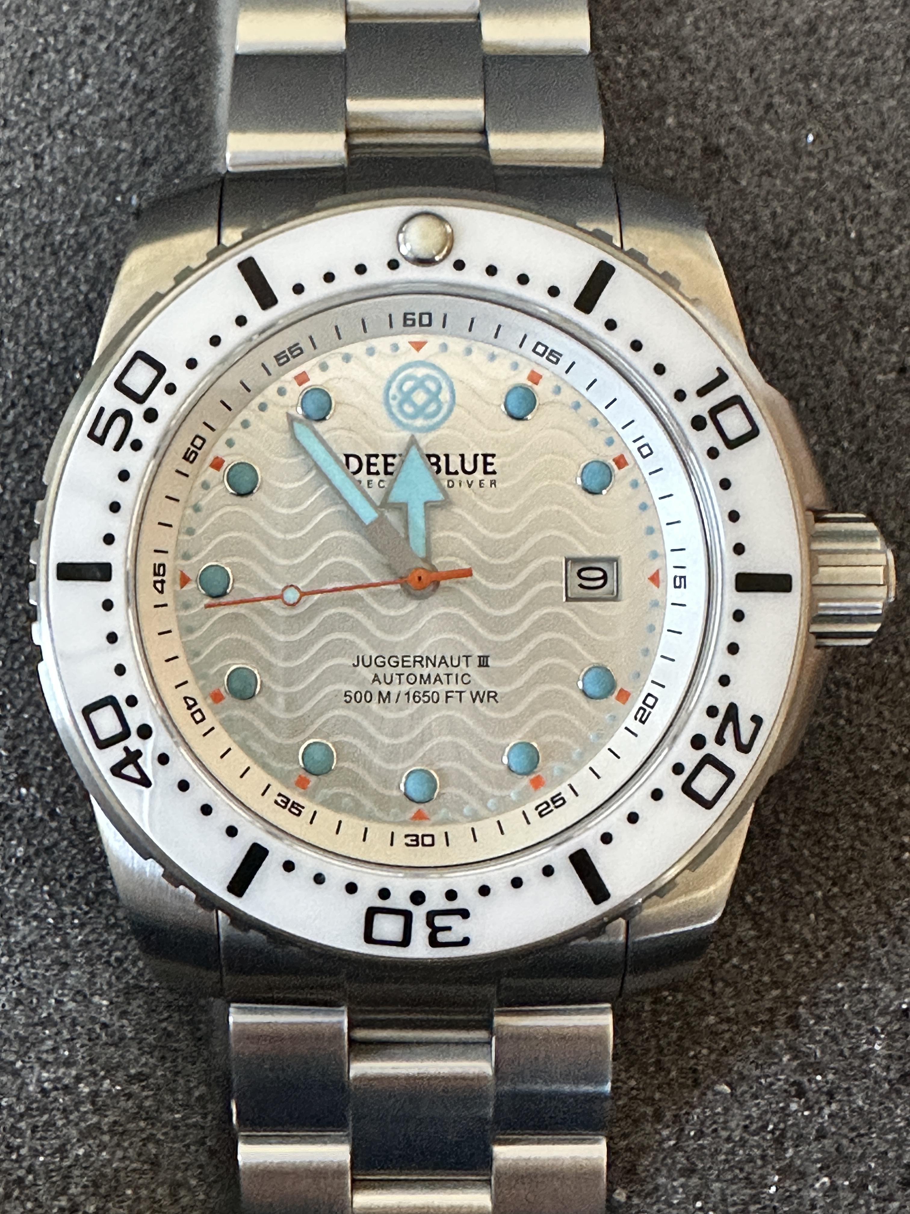 SOLD: Deep Blue Juggernaut III Automatic - White Whale | WatchUSeek ...