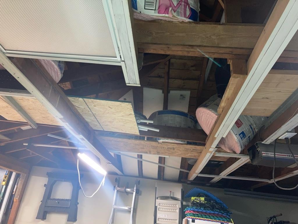 Cathedral Ceiling Overhead Garage Storage | DIY Home Improvement Forum