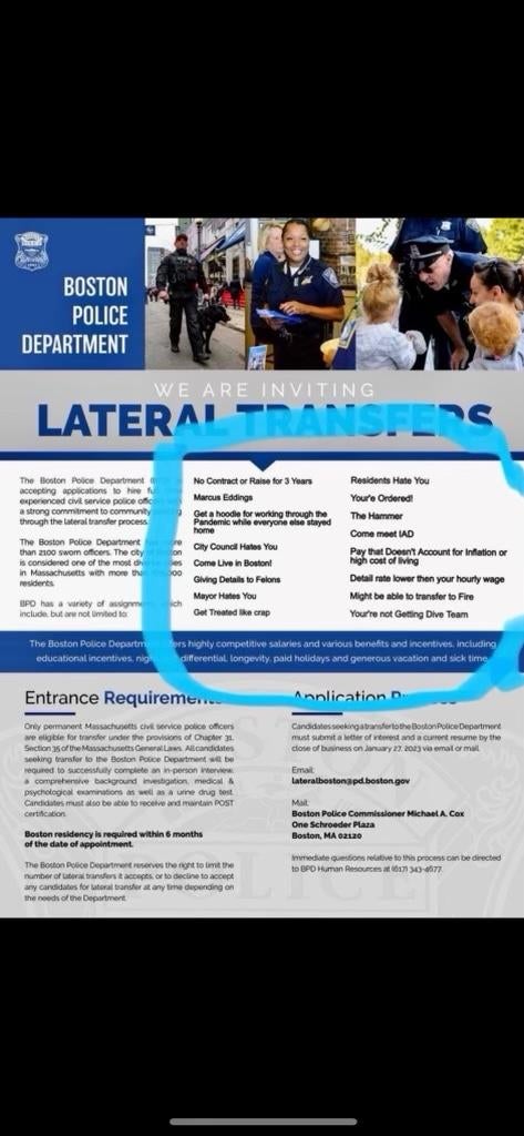 Boston Police Lateral Transfer | Massachusetts Cop Forum