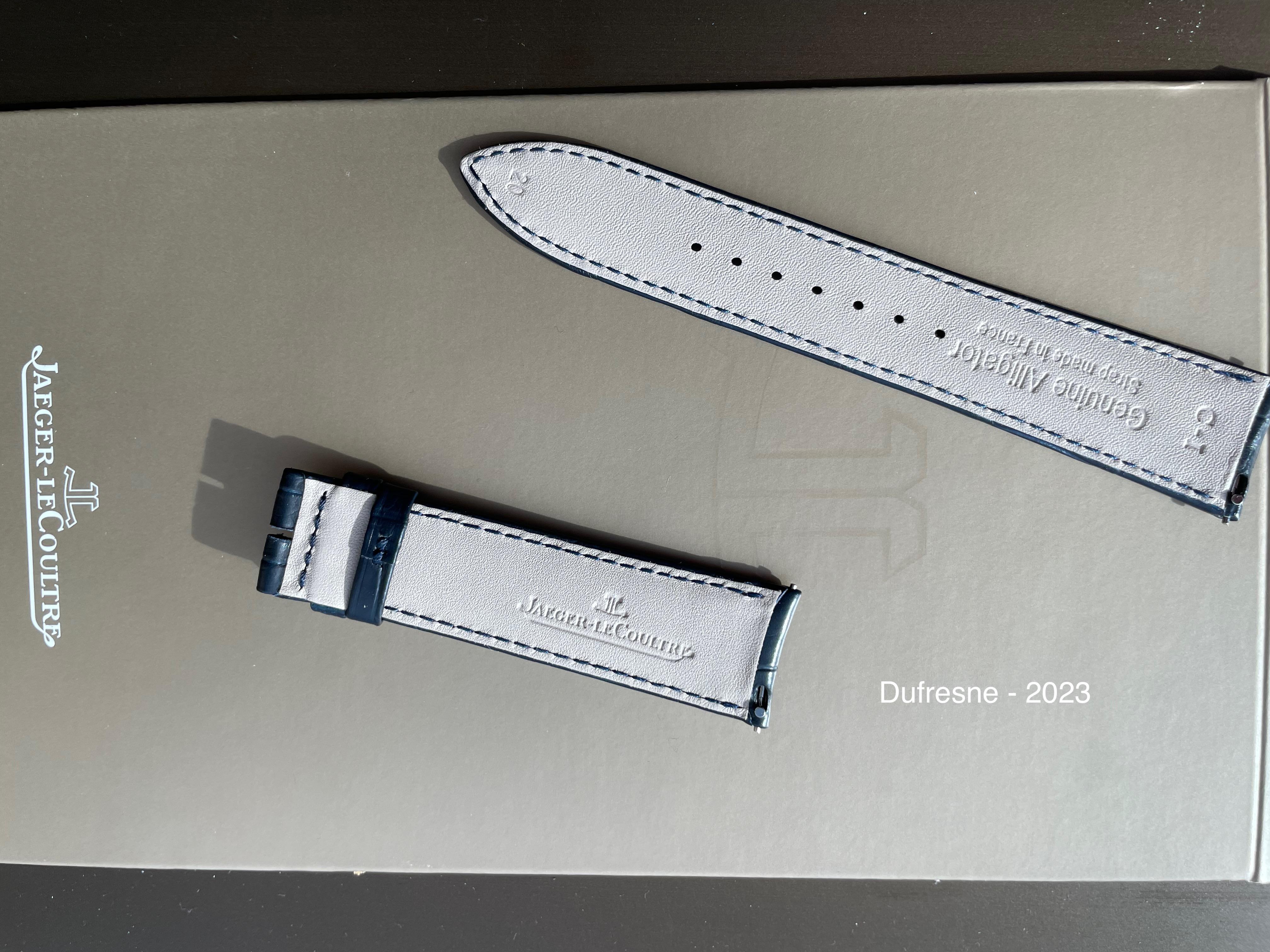FS: Jaeger LeCoultre JLC 20mm Blue Alligator Strap | WatchUSeek Watch ...