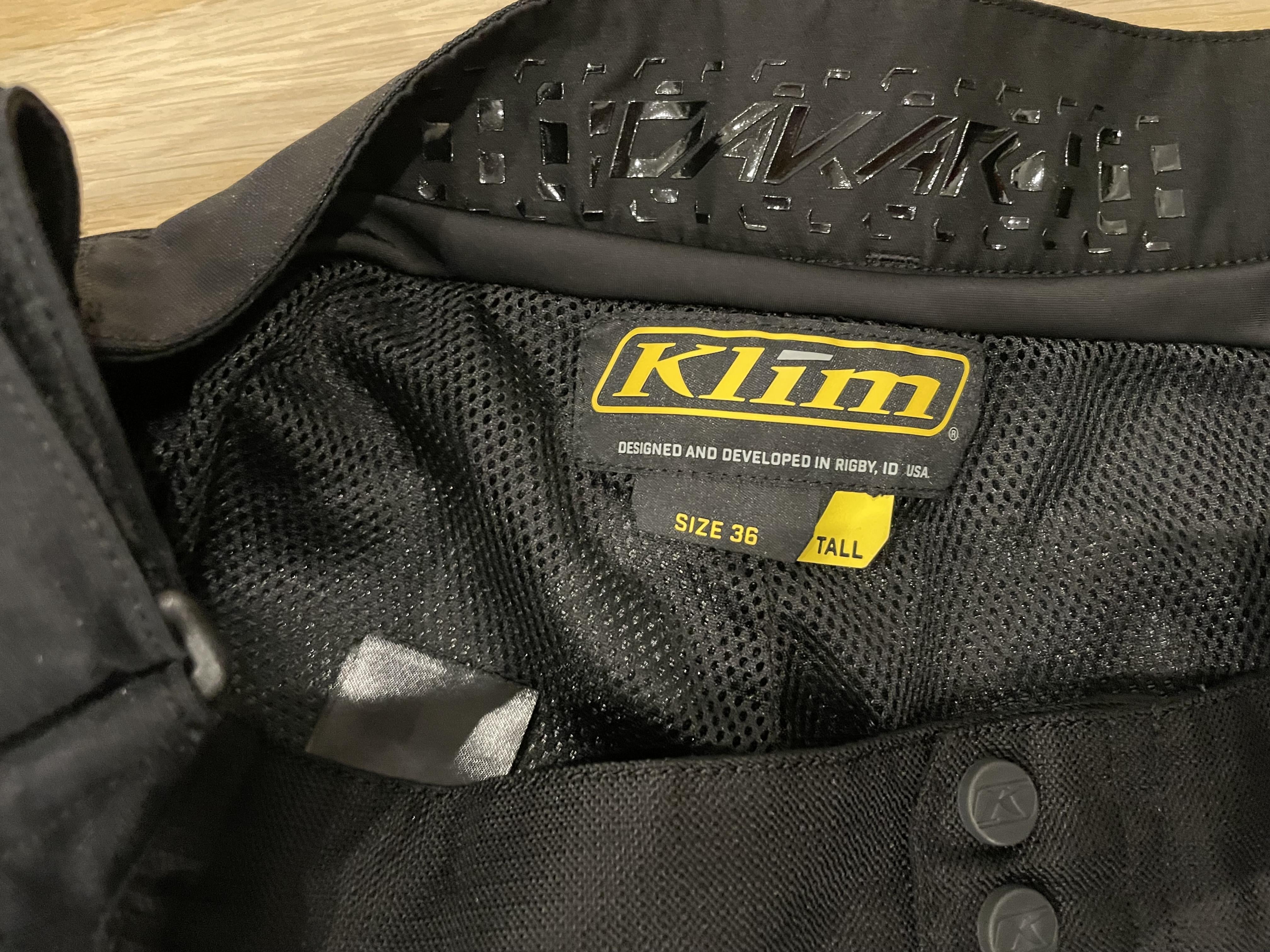 For sale - Klim Dakar XL Jacket and 36T OTB Pants | Adventure Rider